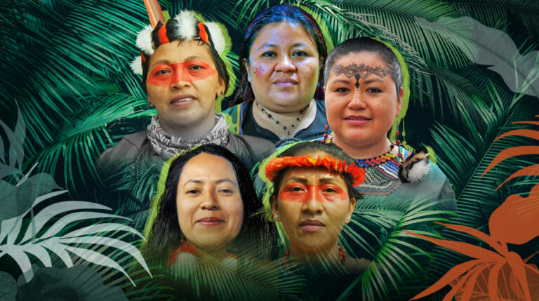 Mujeres indígenas de la Amazonía ponen su cuerpo para defender su ...
