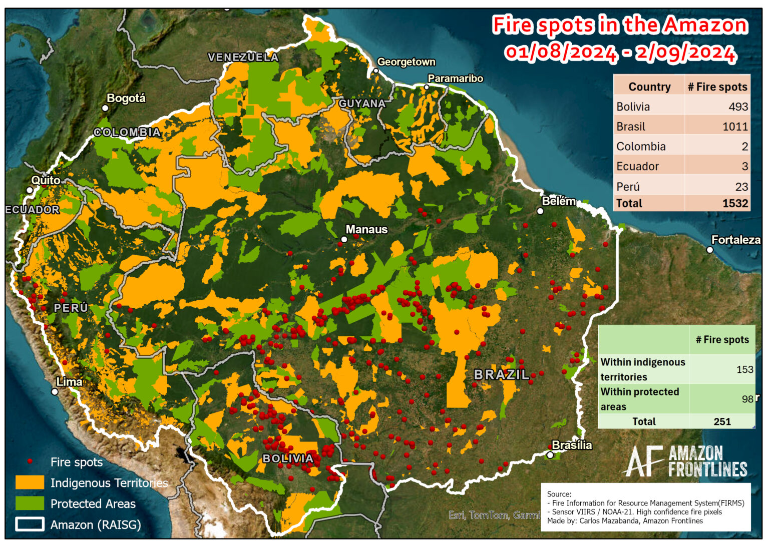 Amazon Fires Devastate Indigenous Territories and Protected Areas: A ...